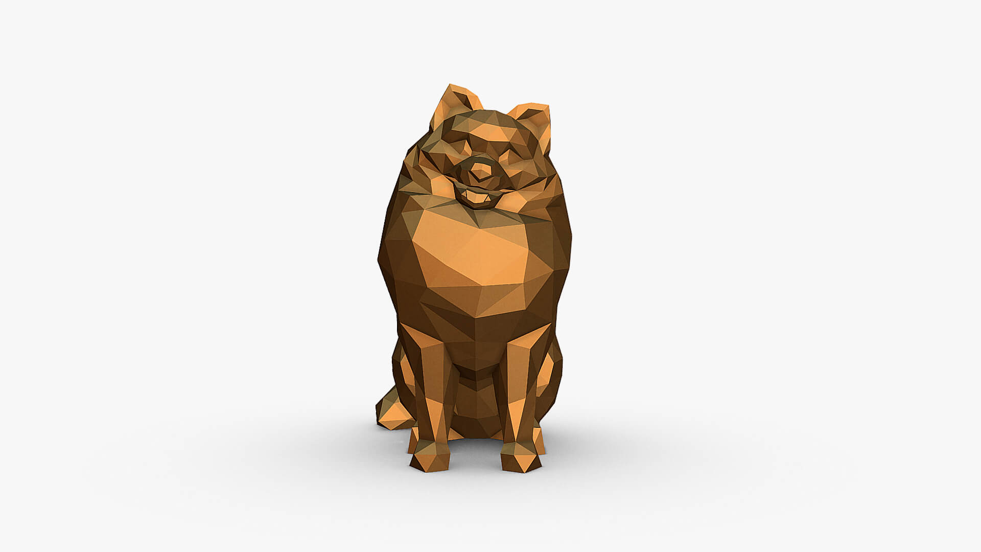 Pomeranian Spitz Dog - 3D Model by lowpoly_print