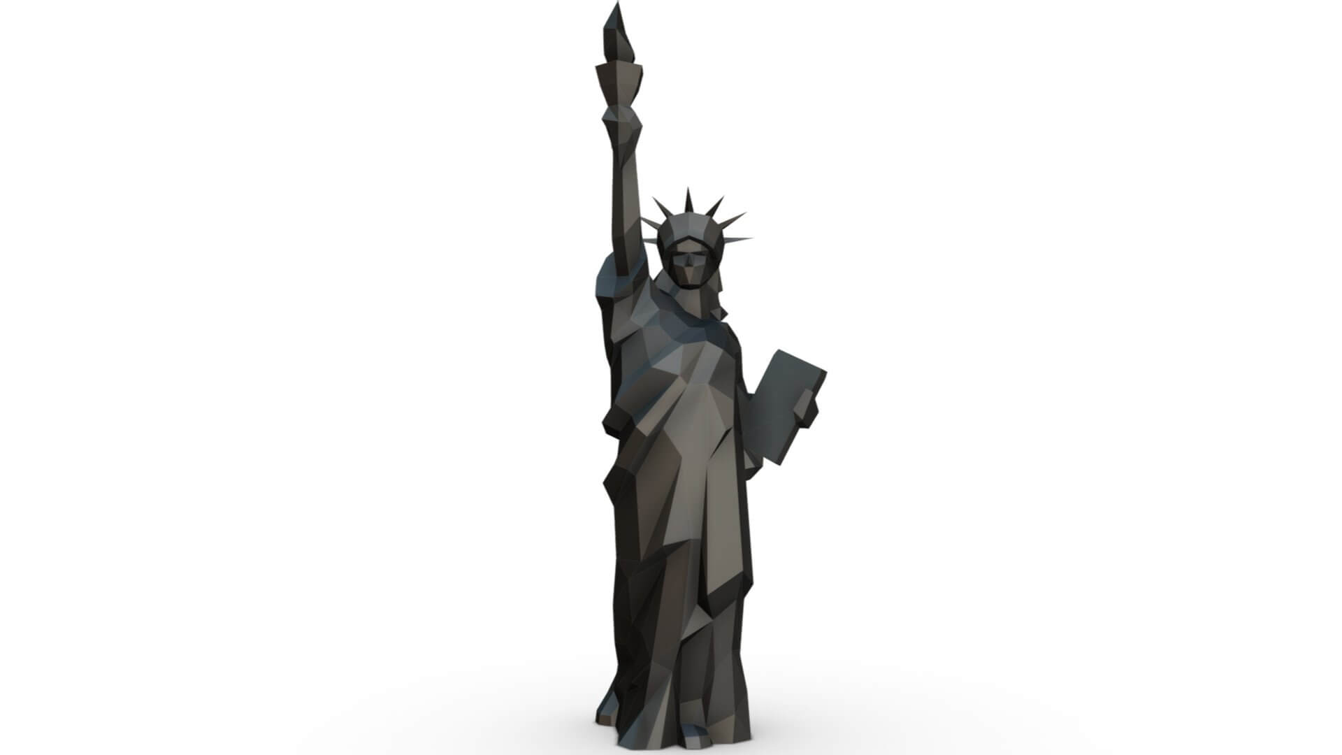 Low Poly Statue of Liberty - 3D Model by lowpoly_print