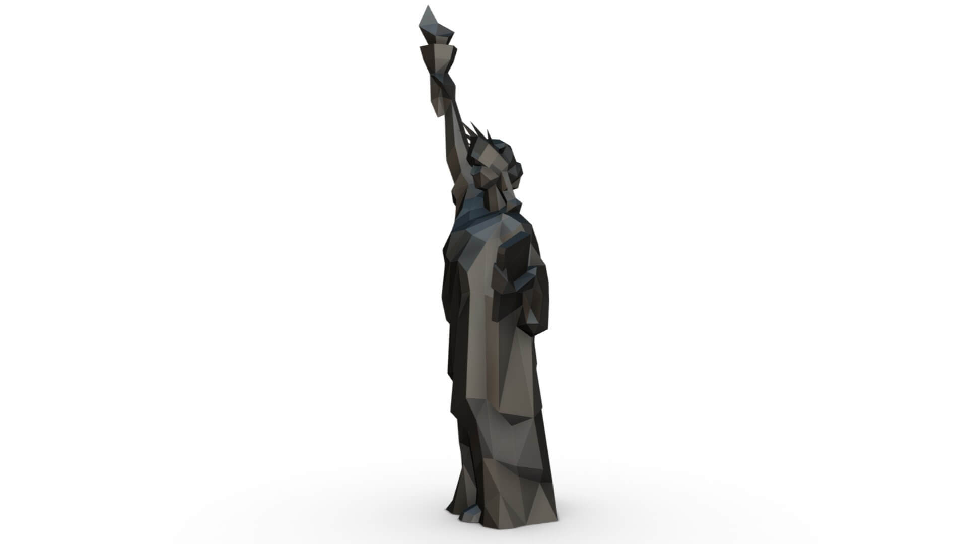 Low Poly Statue of Liberty - 3D Model by lowpoly_print