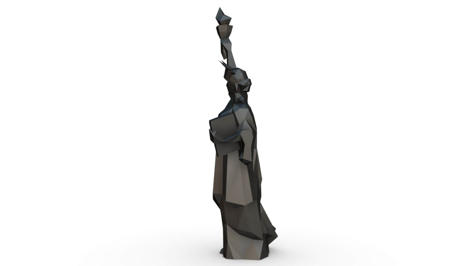 Low Poly Statue of Liberty - 3D Model by lowpoly_print