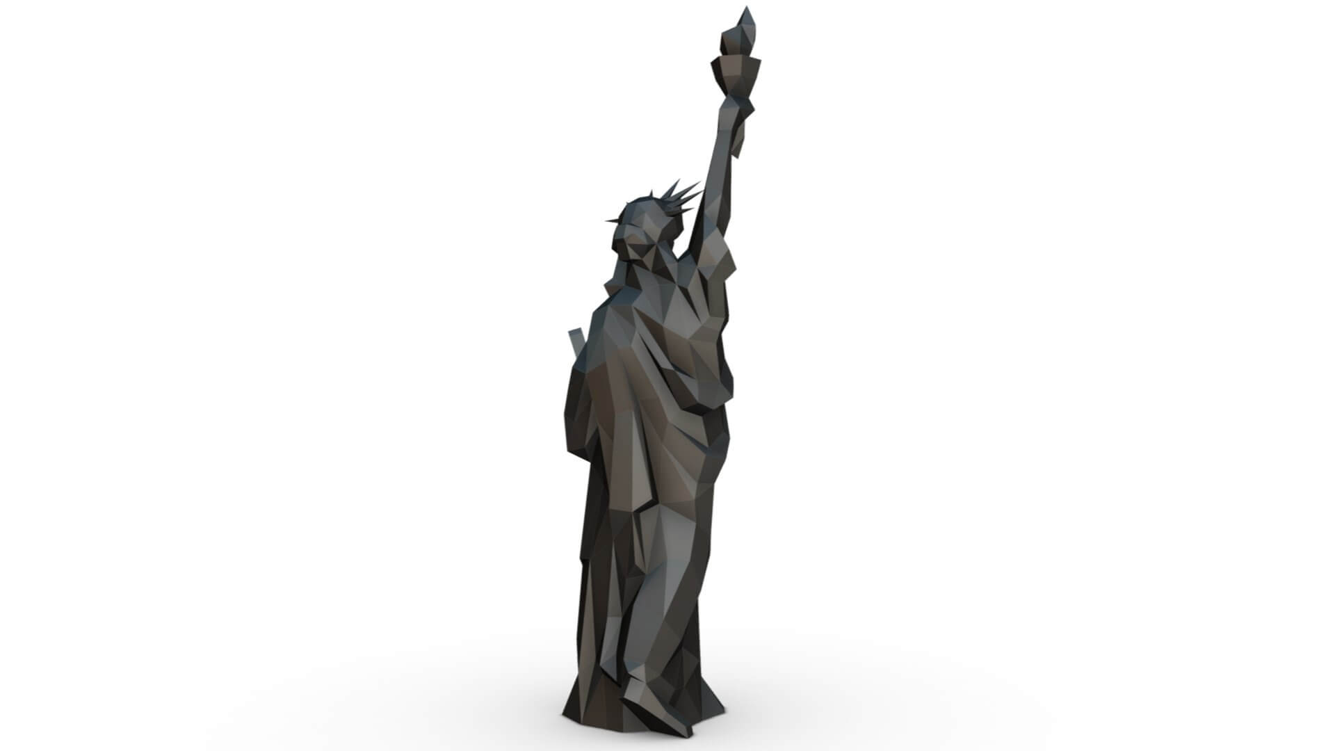 Low Poly Statue of Liberty - 3D Model by lowpoly_print