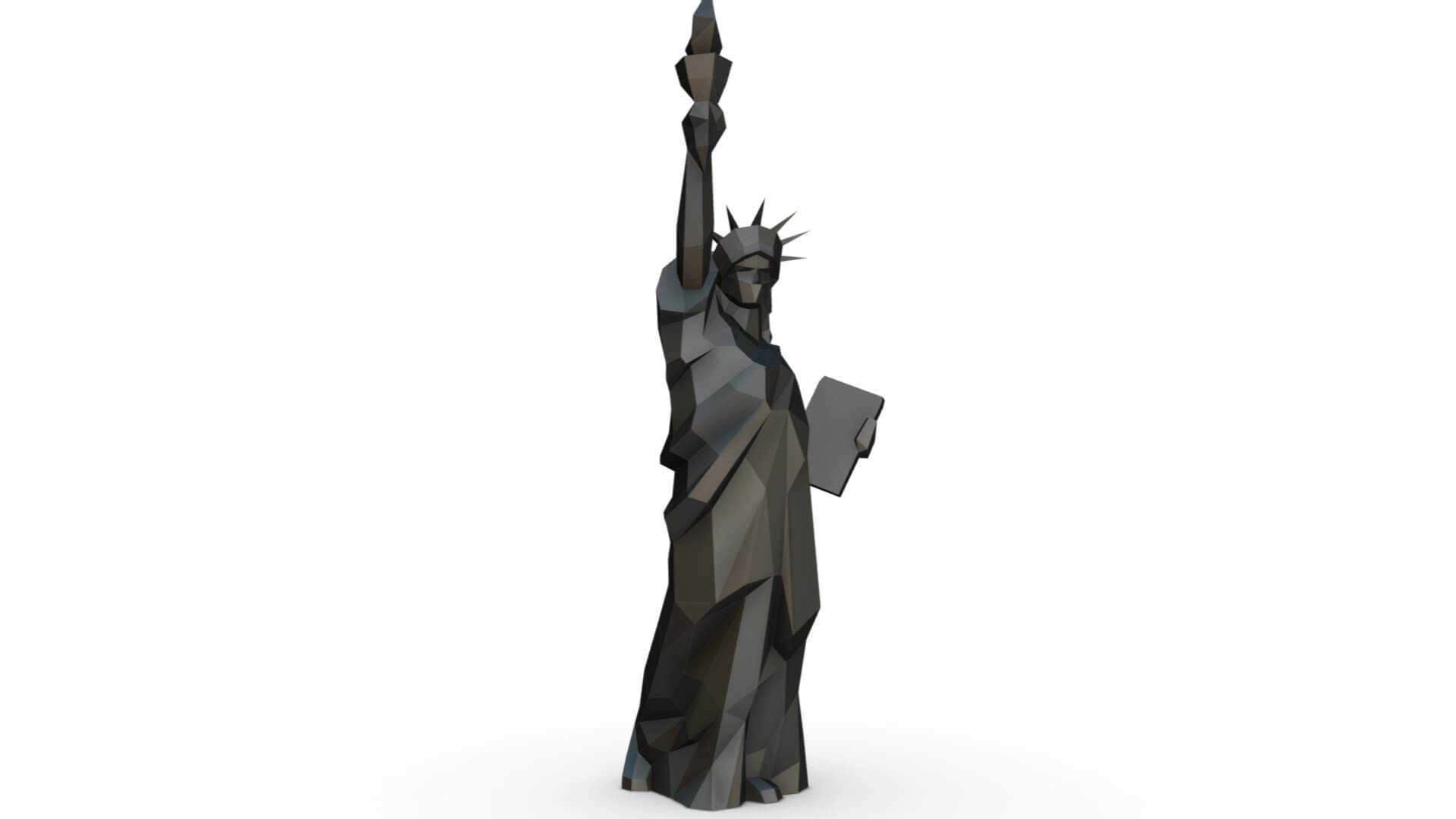 Low Poly Statue of Liberty - 3D Model by lowpoly_print