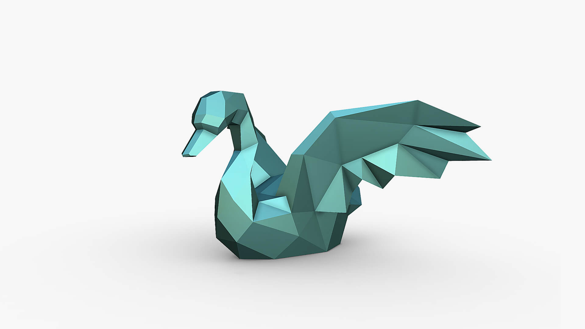 Swan Figure model by lowpoly_print