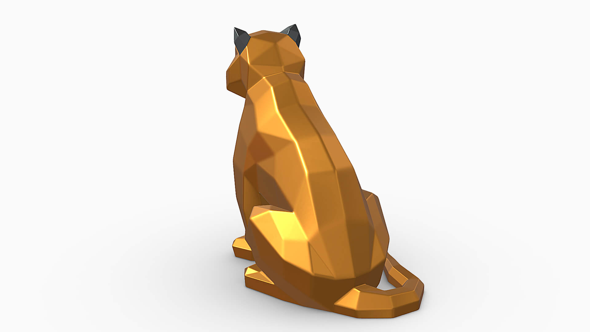 Tiger Low Poly - 3D Print Model by lowpoly_print