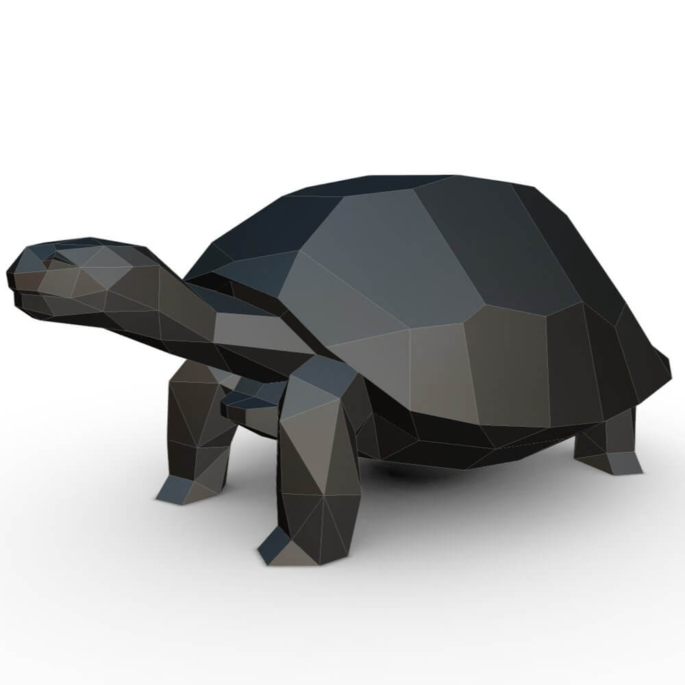 Low Poly Turtle Figure - 3D Model by lowpoly_print