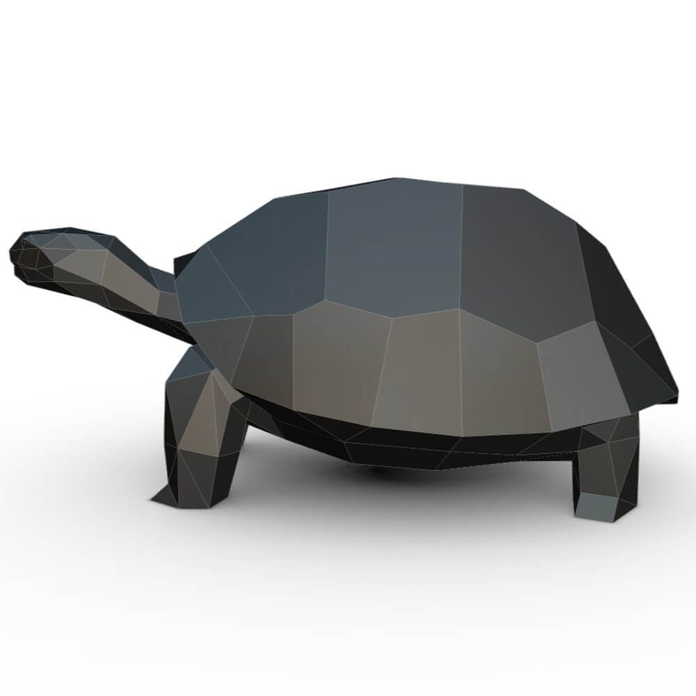 Low Poly Turtle Figure - 3D Model by lowpoly_print
