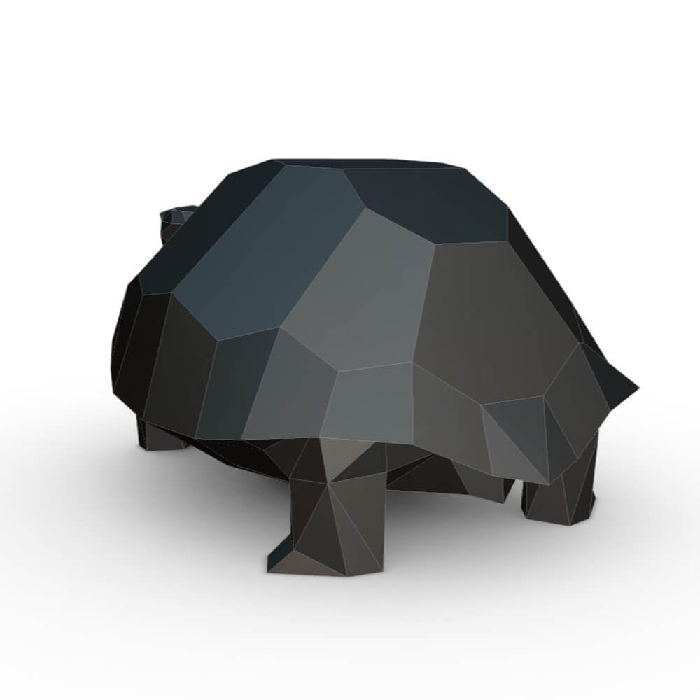 Low Poly Turtle Figure - 3D Model by lowpoly_print