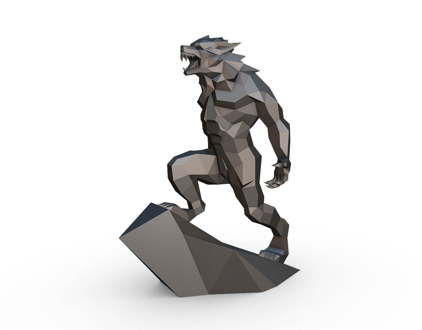 Werewolf monster - 3D Model by lowpoly_print