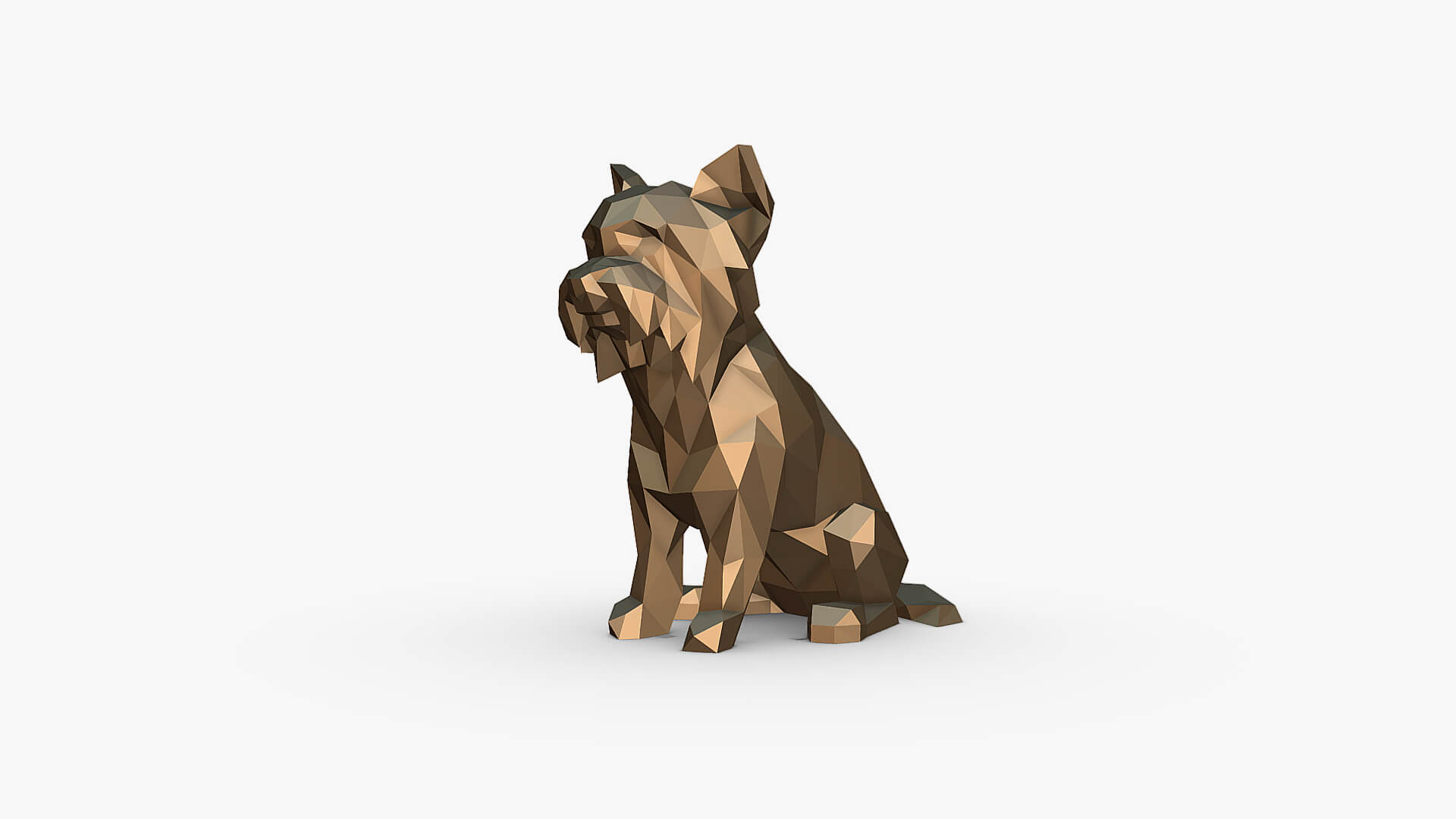 Yorkshire Terrier Figure - 3D Model by lowpoly_print