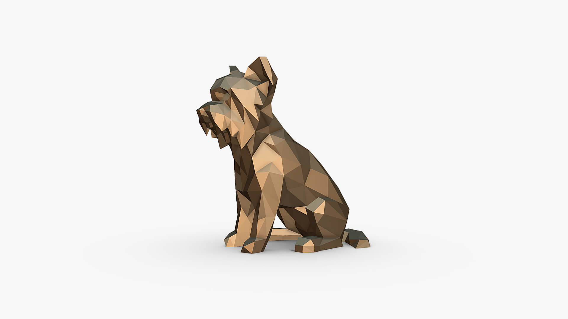 Yorkshire Terrier Figure - 3D Model by lowpoly_print