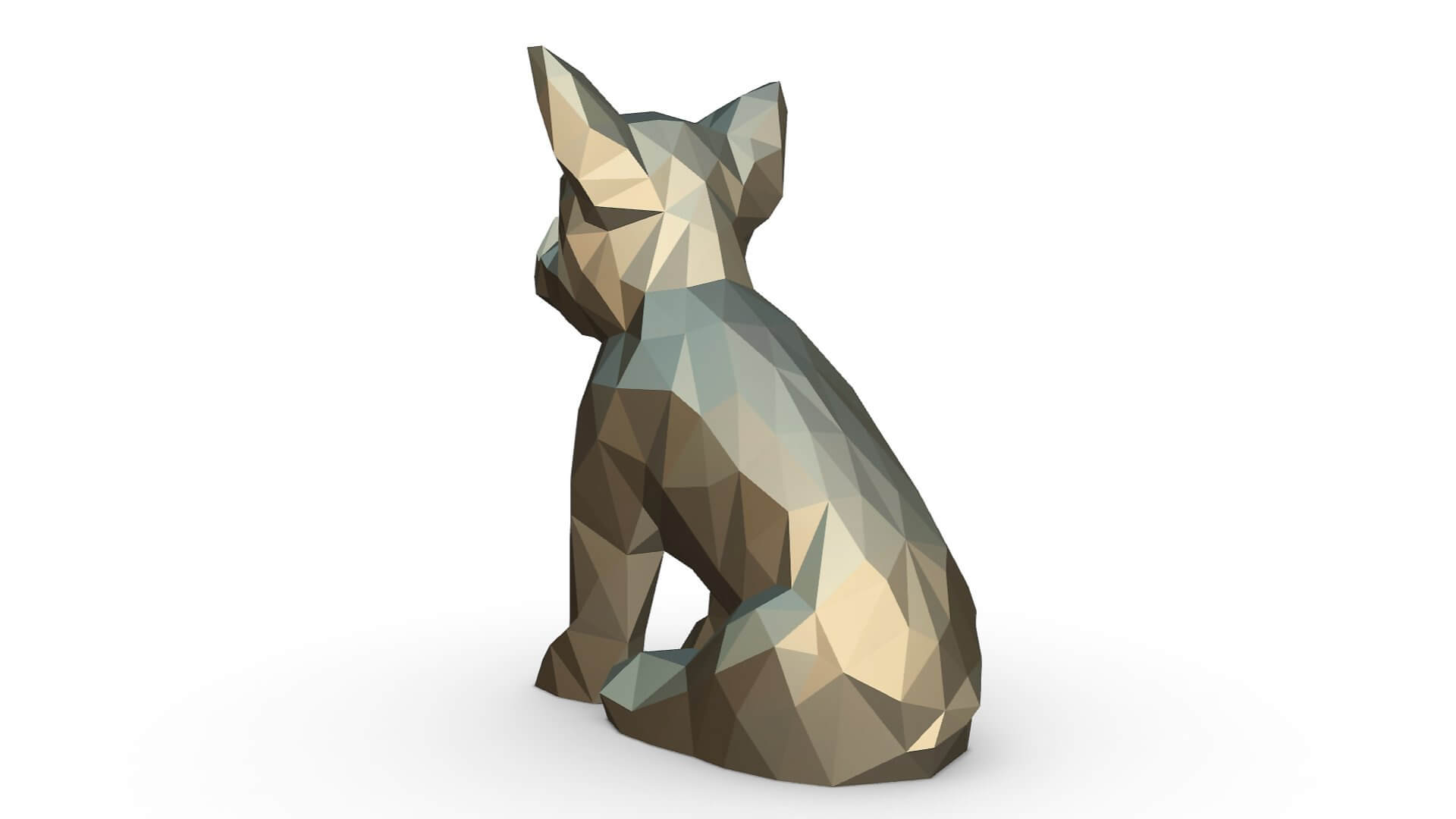 Low Poly Yorkshire Terrier Figure - 3D Model by lowpoly_print