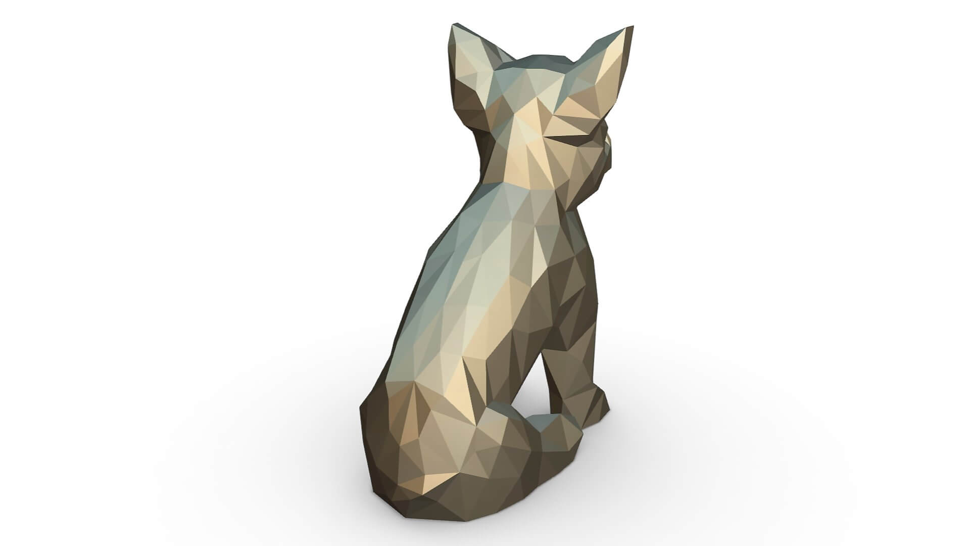 Low Poly Yorkshire Terrier Figure - 3D Model by lowpoly_print