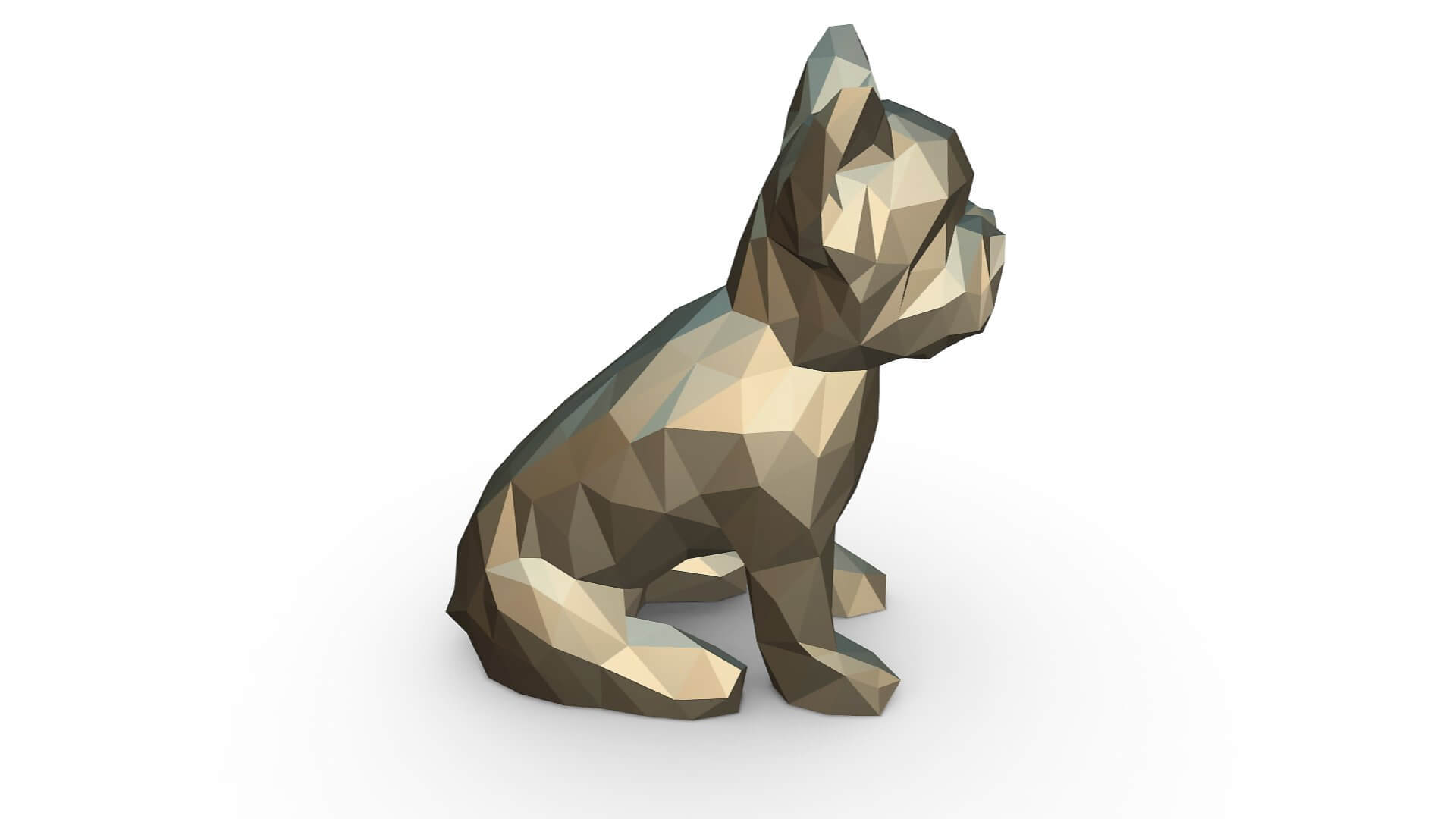 Low Poly Yorkshire Terrier Figure - 3D Model by lowpoly_print