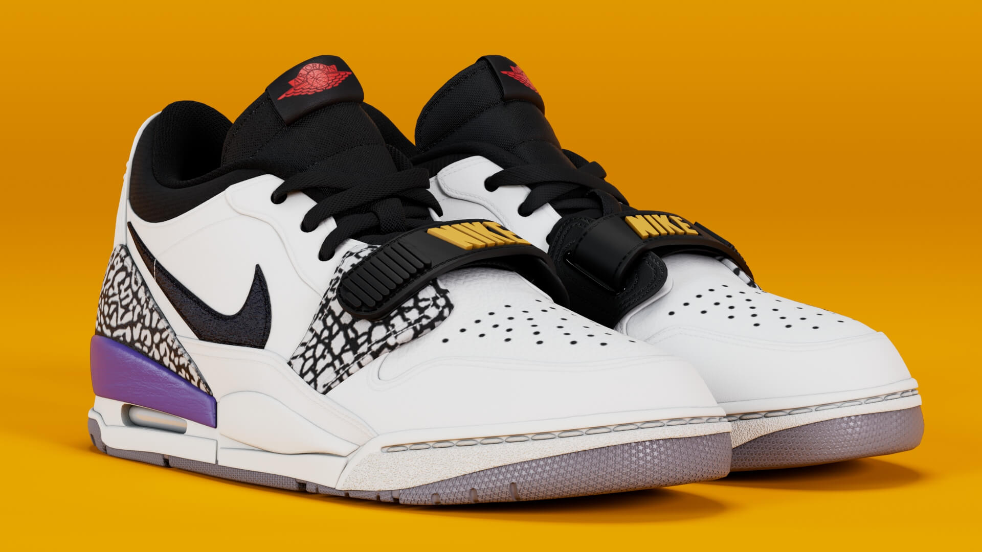 Air Jordan Legacy 312 Low Lakers - 3D Model by LowPoly-Studio