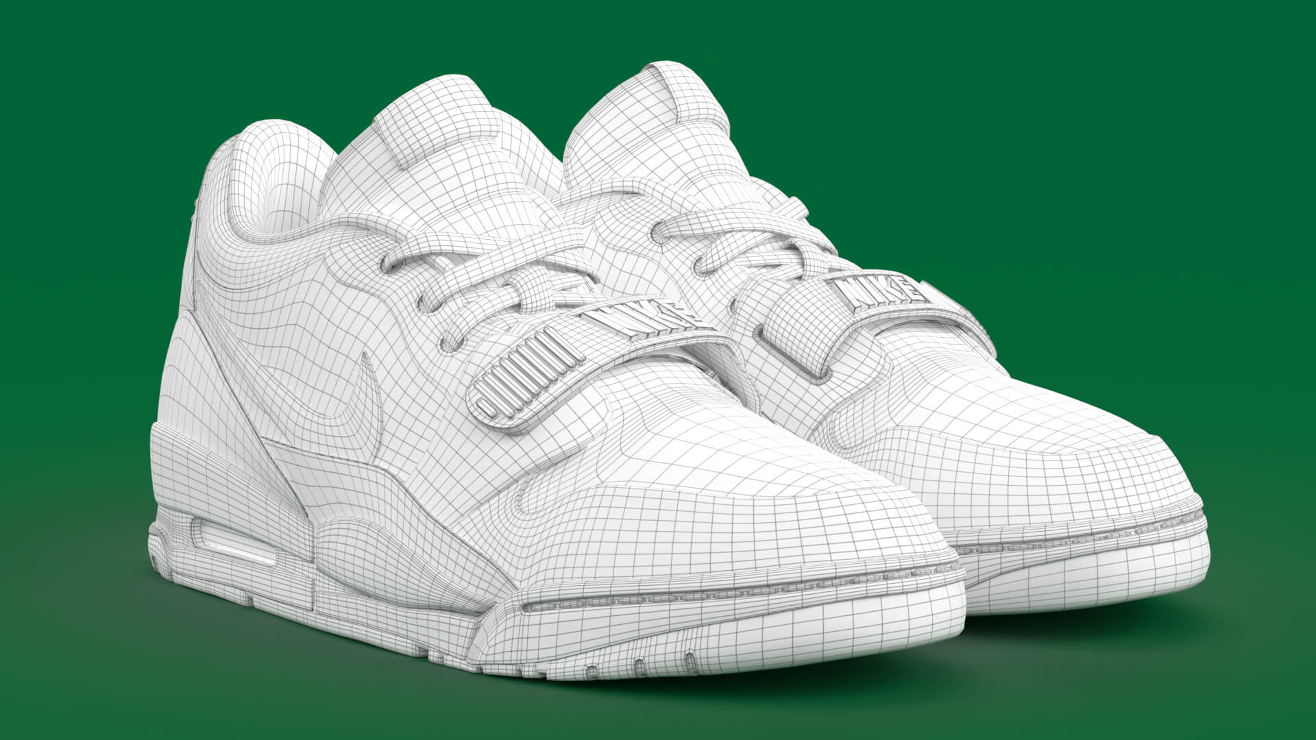 Air Jordan Legacy 312 Low Pine Green - 3D Model by LowPoly-Studio