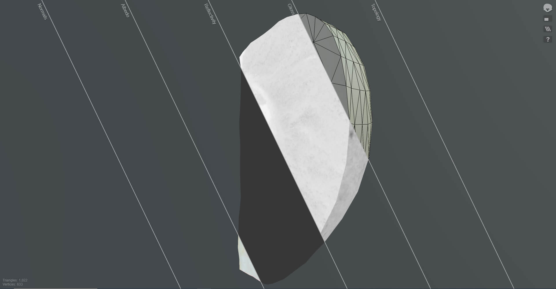 Apple Wedge Red Low Poly 3D Model by LowPoly-Studio