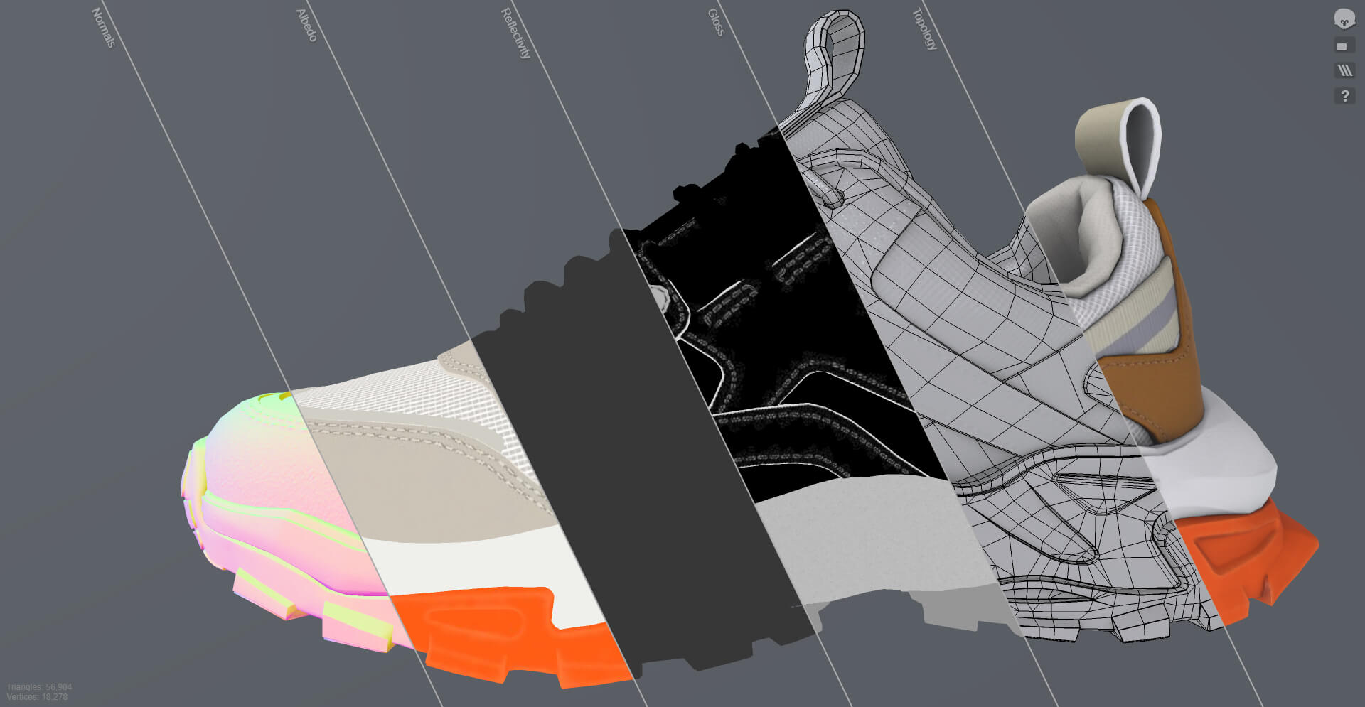 Asos Design Chunky Sneakers - 3D Model by LowPoly-Studio