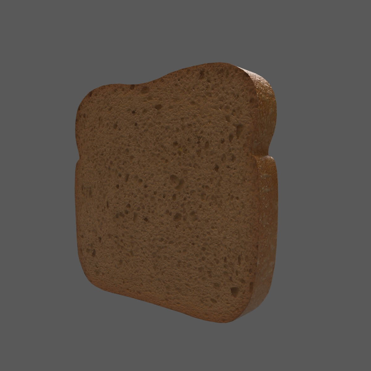 Bread Slice Brown - 3D Model by LowPoly-Studio
