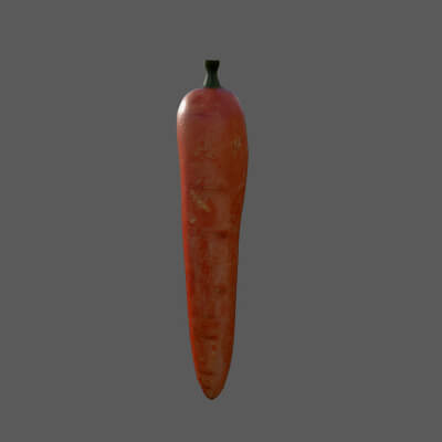Carrot Vegetable - 3D Model by LowPoly-Studio