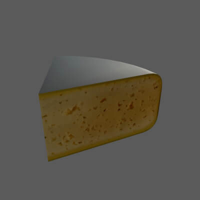 Cheese Piece - 3D Model by LowPoly-Studio