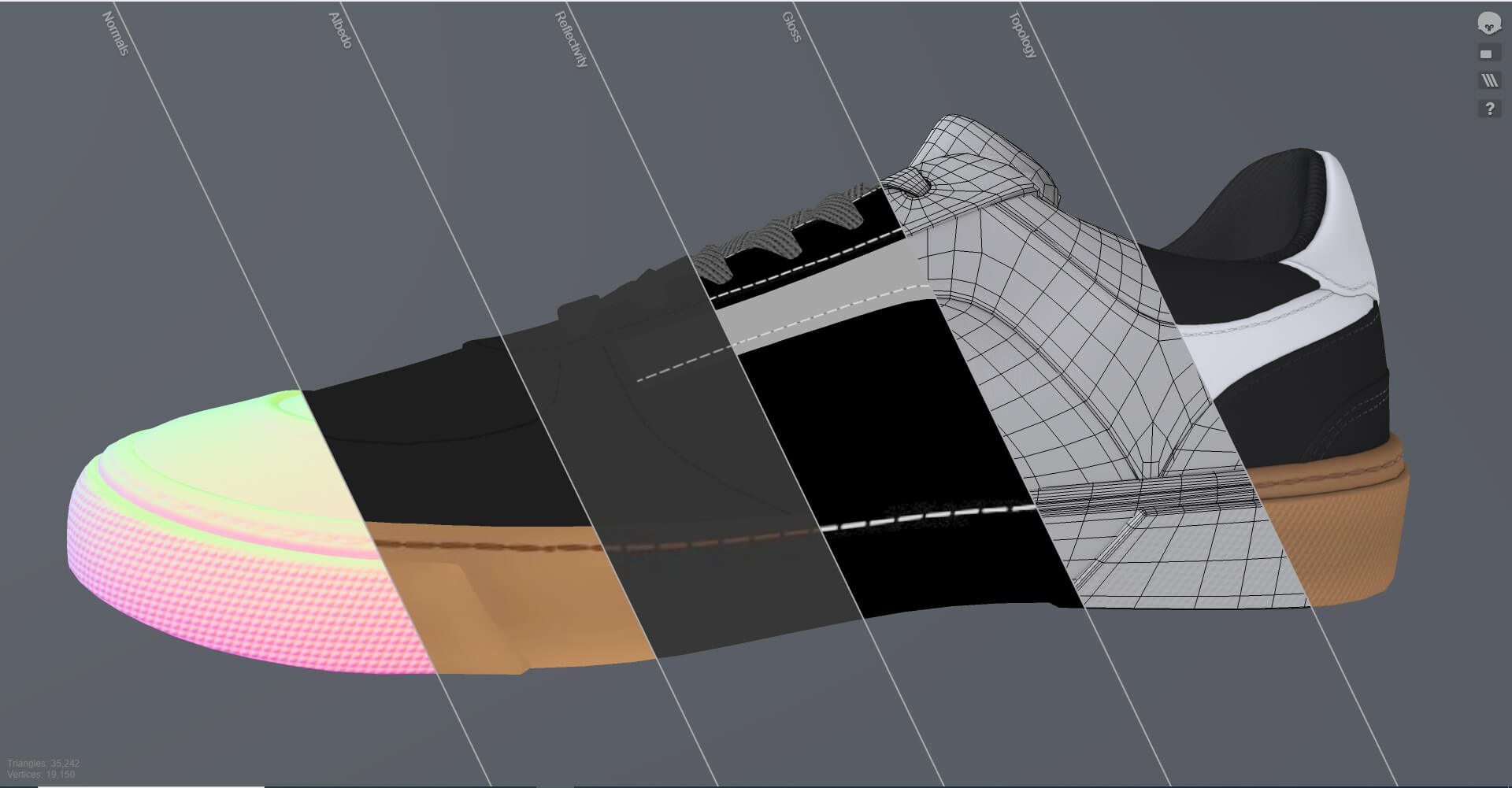 Design Trainers - Shoes 3D Model by LowPoly-Studio