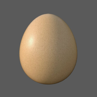 Chicken Egg - 3D Model by LowPoly-Studio