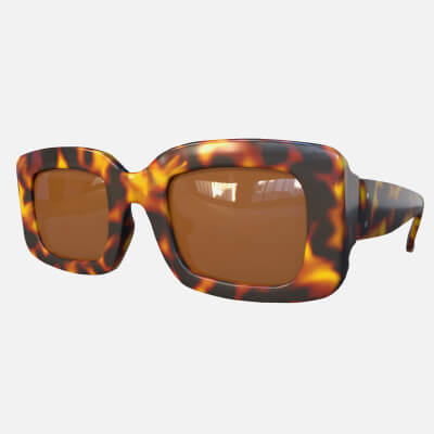 Glasses Leopard Tea - VTO Ready 3D Model by LowPoly-Studio
