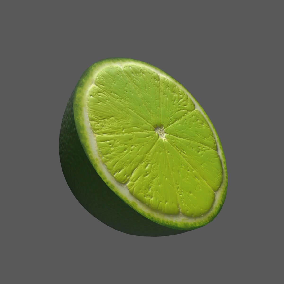Lime Half 02 Vegetable - 3D Model by LowPoly-Studio