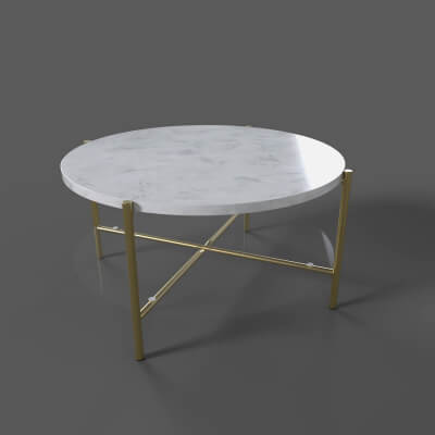 Marble Coffee Table - 3D Model by LowPoly-Studio
