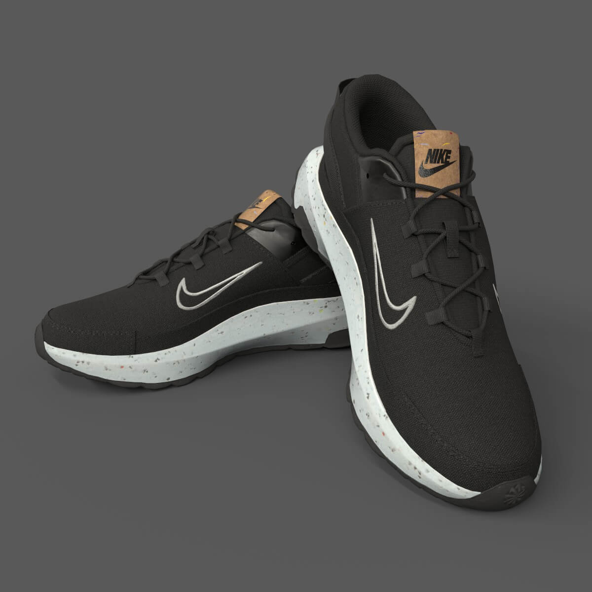 Nike Crater Remixa Black - 3D Model by LowPoly-Studio