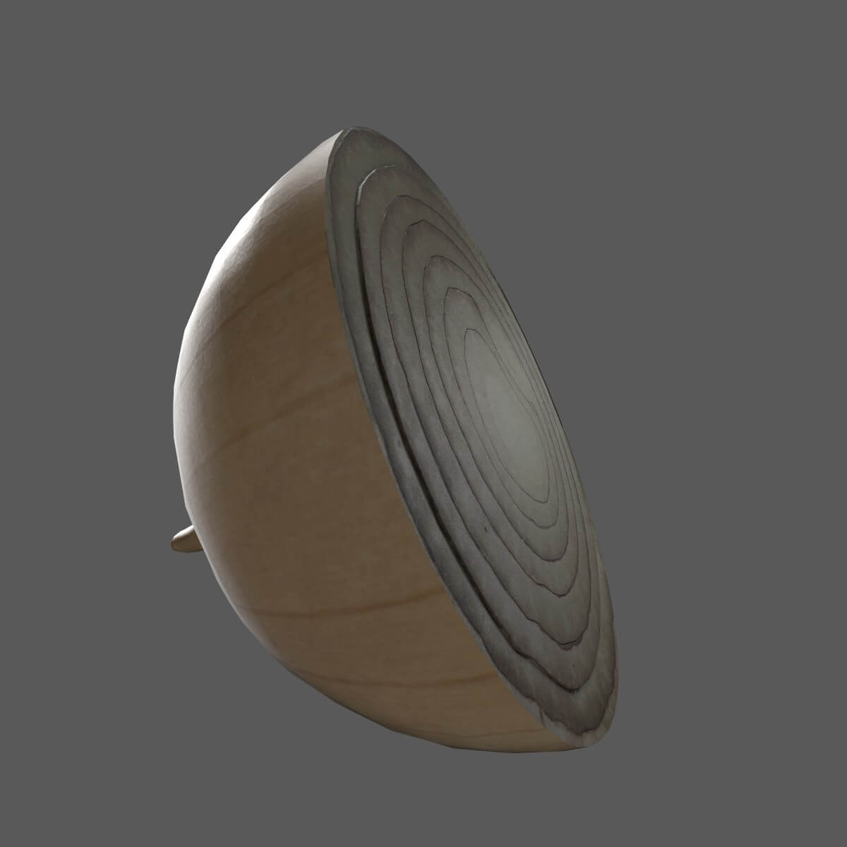 Onion Half 01 Low Poly 3D Model by LowPoly-Studio