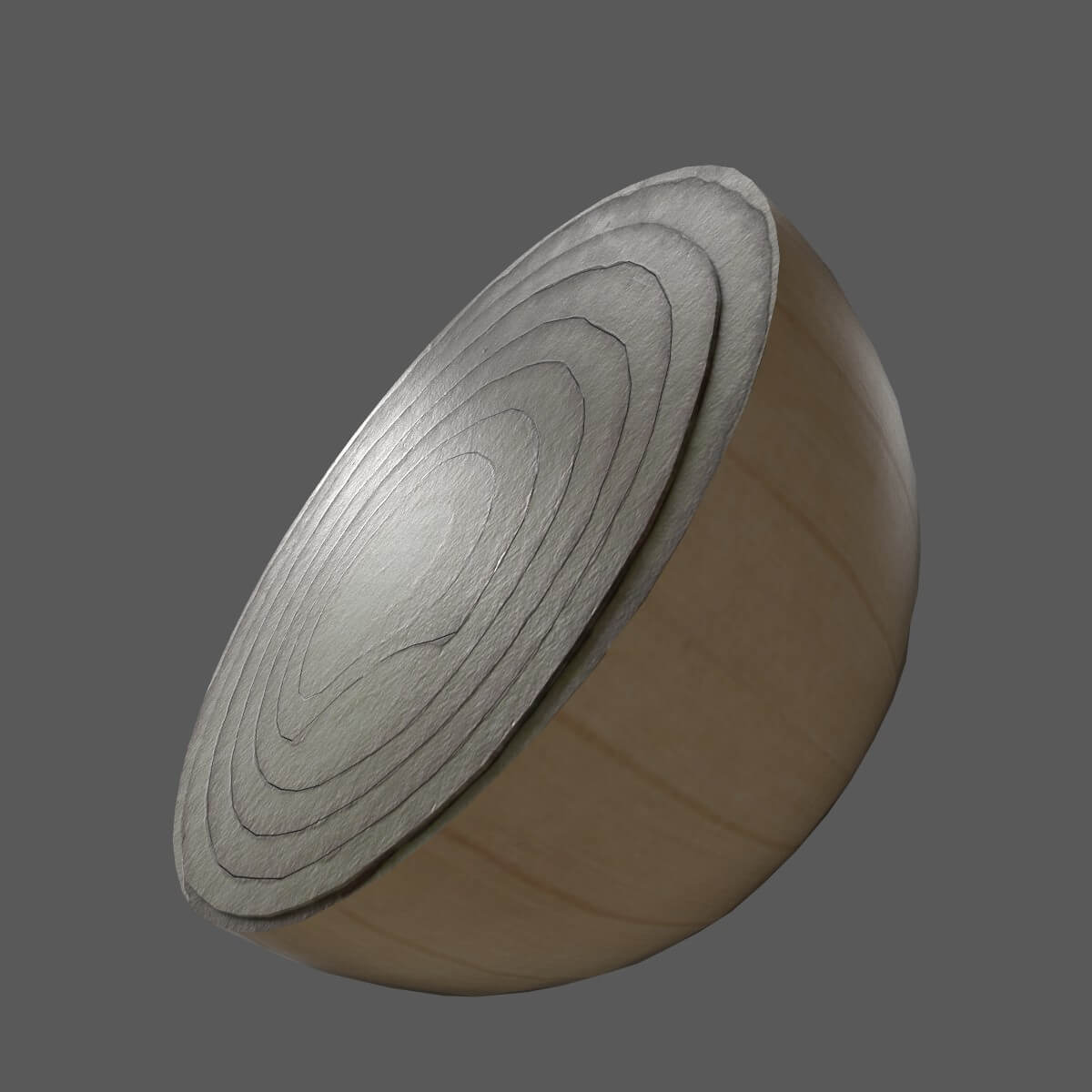 Onion Half 02 Low Poly 3D Model by LowPoly-Studio