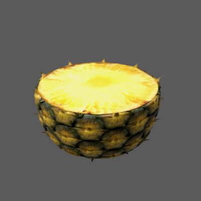 Pineapple Slice Fruit - 3D Model by LowPoly-Studio