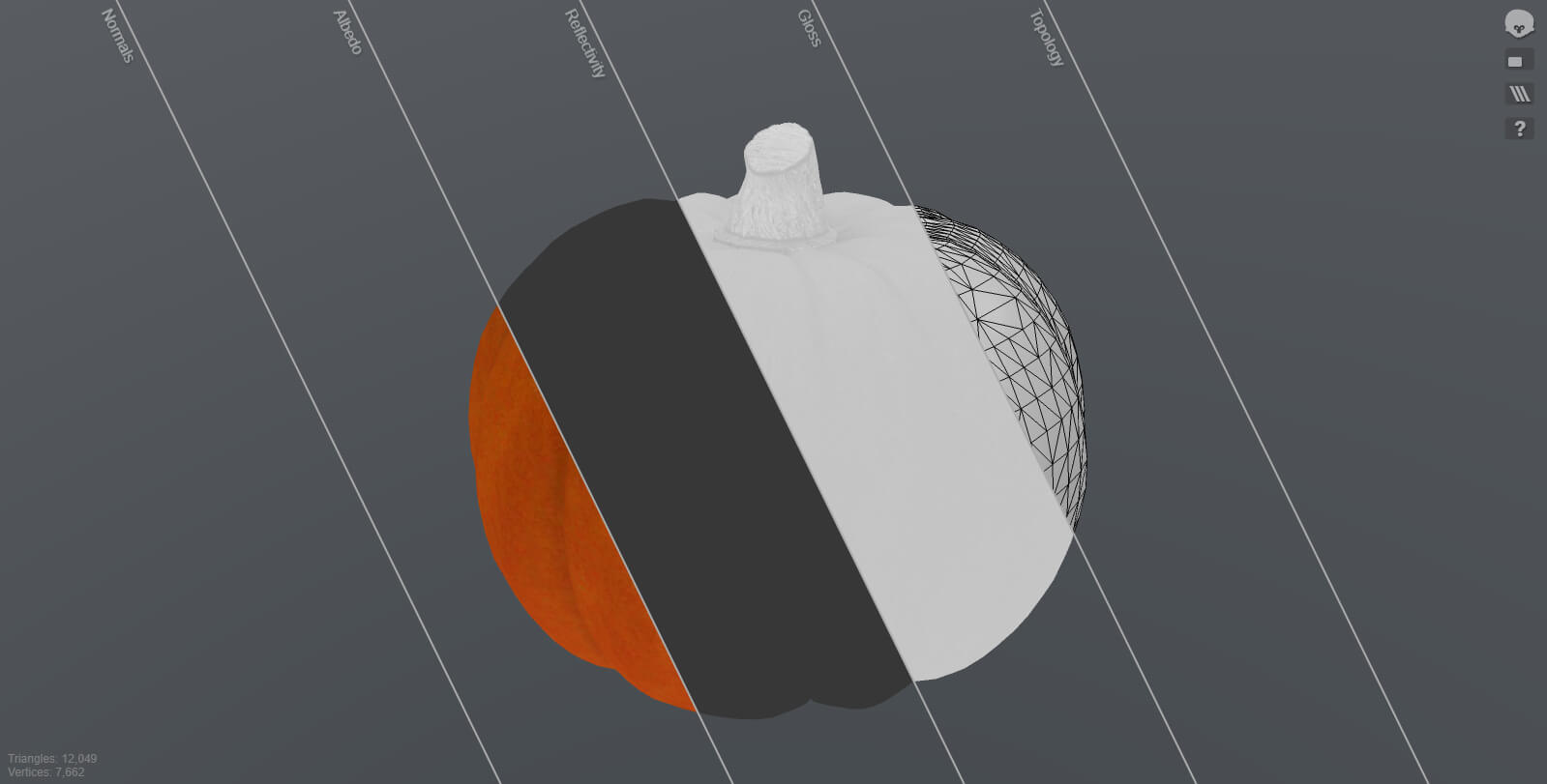 Pumpkin Vegitable - 3D Model by LowPoly-Studio