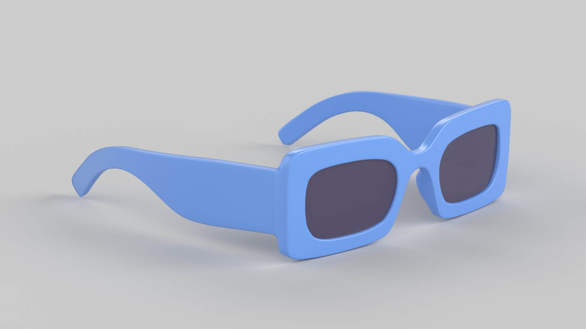 Rectangular Eyewear Glasses - 3D Model by LowPoly-Studio