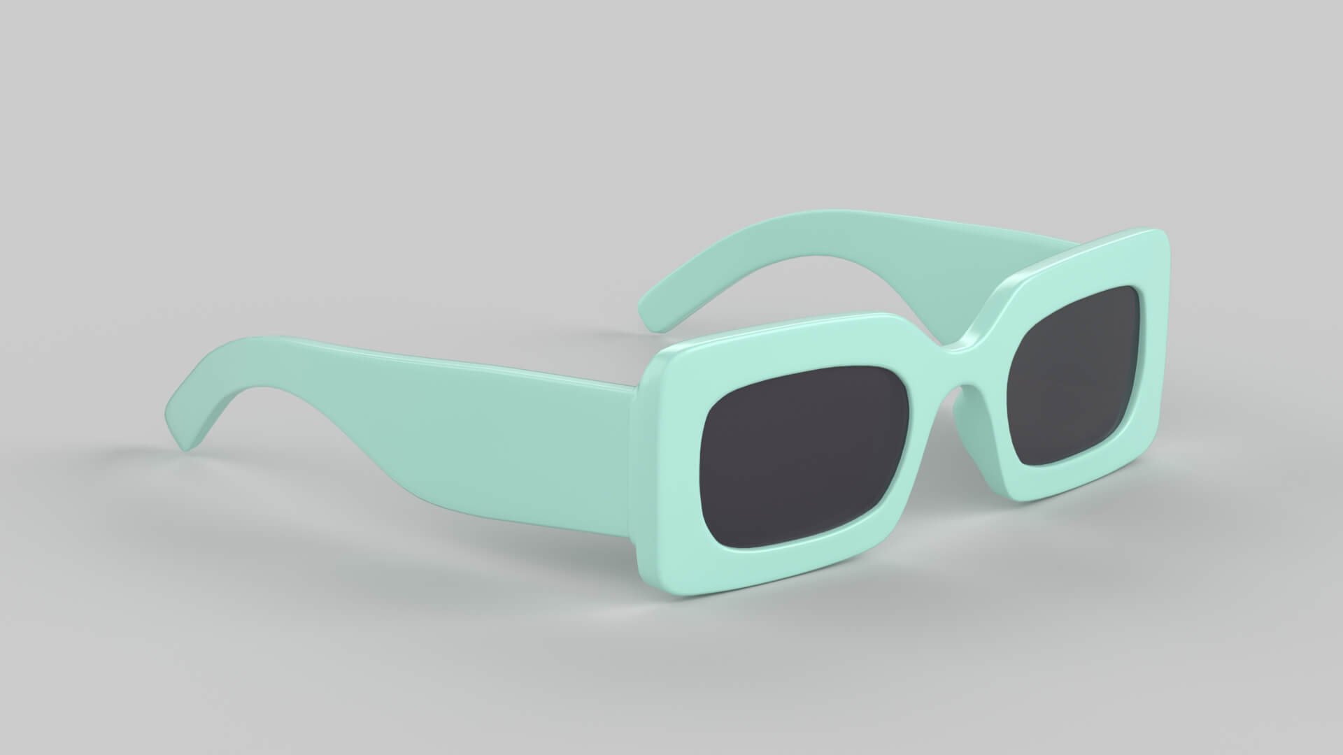 Rectangular Eyewear Glasses - 3D Model by LowPoly-Studio