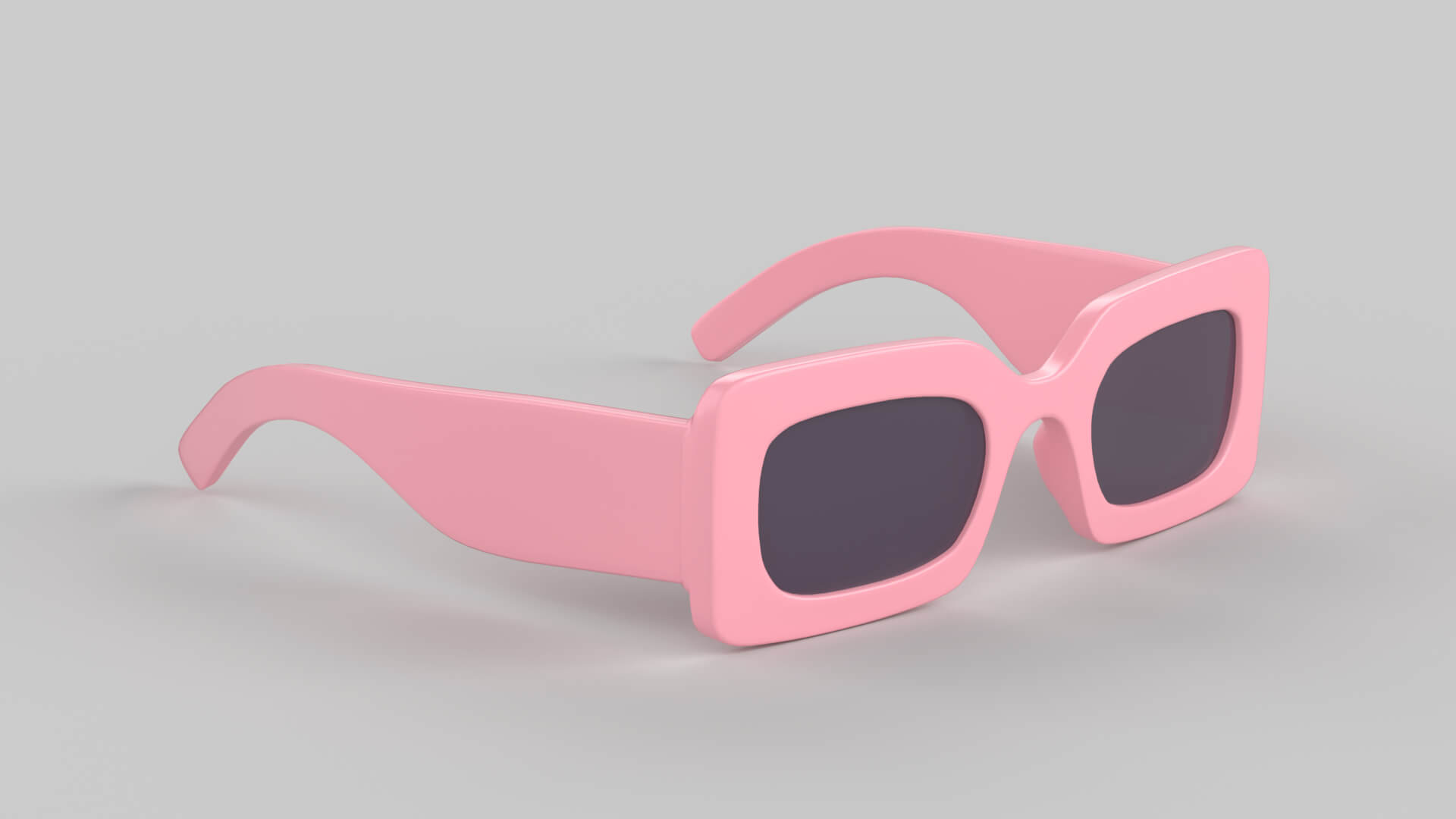 Rectangular Eyewear Glasses - 3D Model by LowPoly-Studio