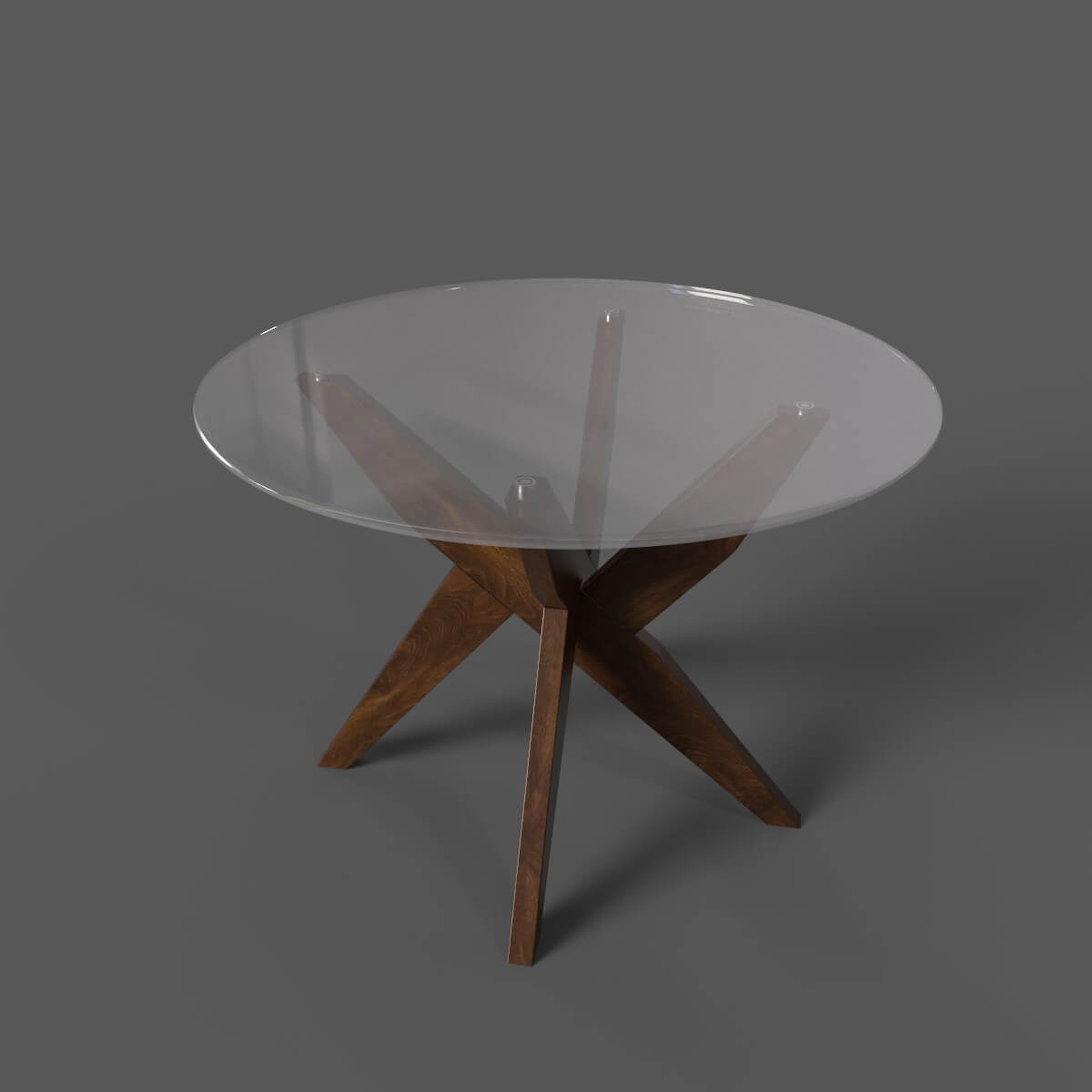 Simpson Round Dining Table - 3D Model by LowPoly-Studio