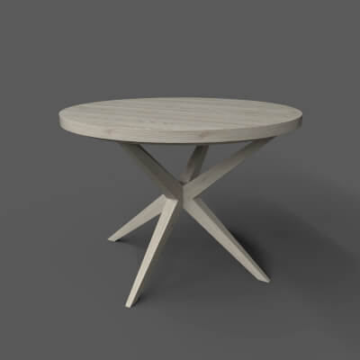Solstice Round Dining Table - 3D Model by LowPoly-Studio