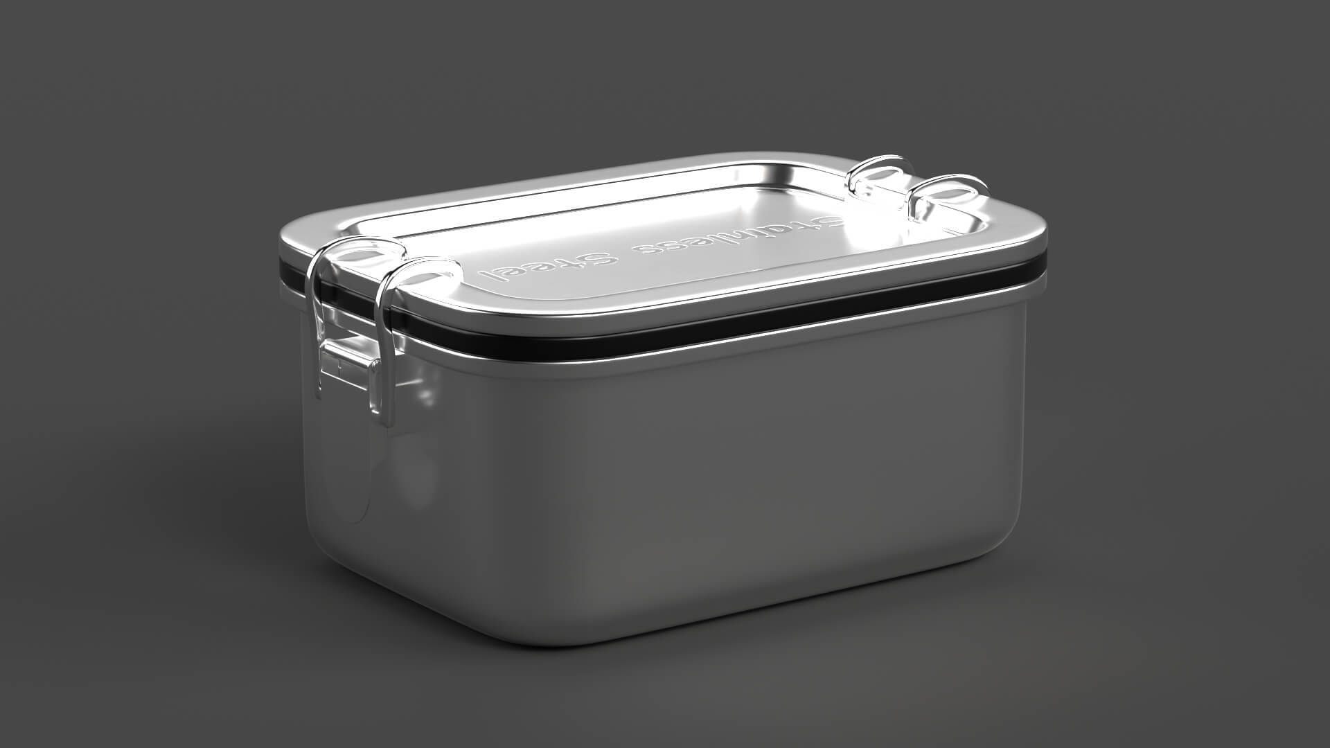 Stainless Steel Tiffin Box - 3D Model by LowPoly-Studio