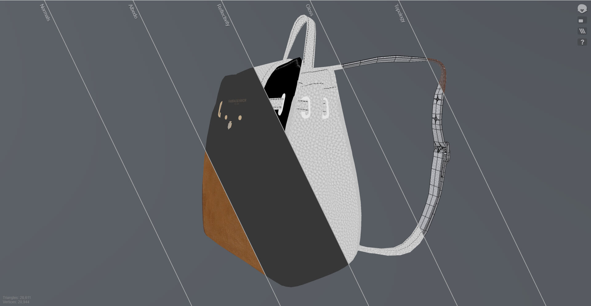 The Mini Windsor Backpack-Tan Bag 3D Model by LowPoly-Studio