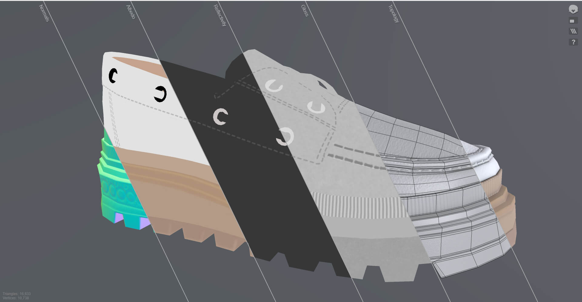 Timberland Ray City Ek Boat Shoes White - 3D Model by LowPoly-Studio