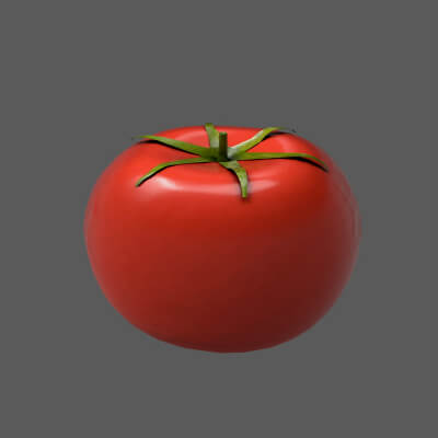 Tomato Low Poly 3D Model by LowPoly-Studio