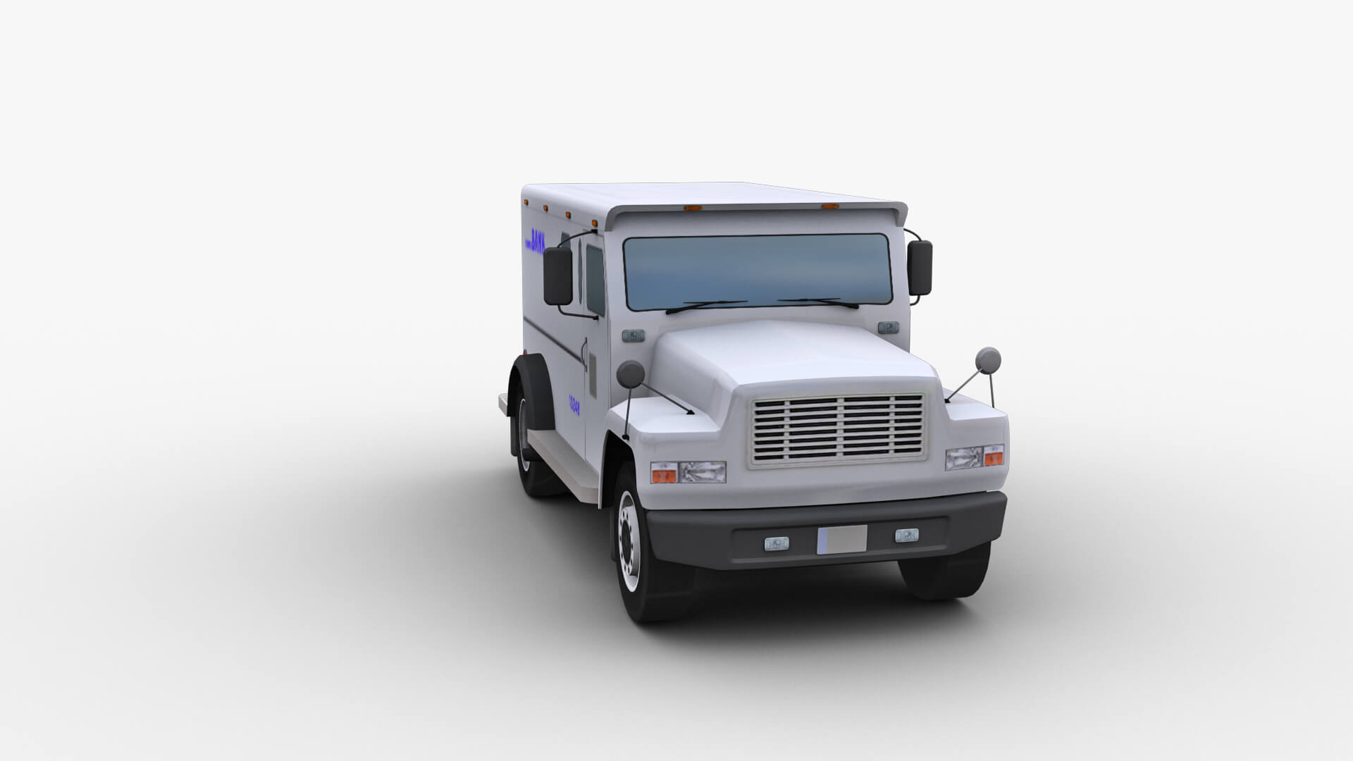 Bank Truck Low Poly - 3D Model by Lowpolymaster