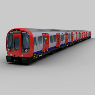 Tube Train Low Poly - 3D Model by Lowpolymaster