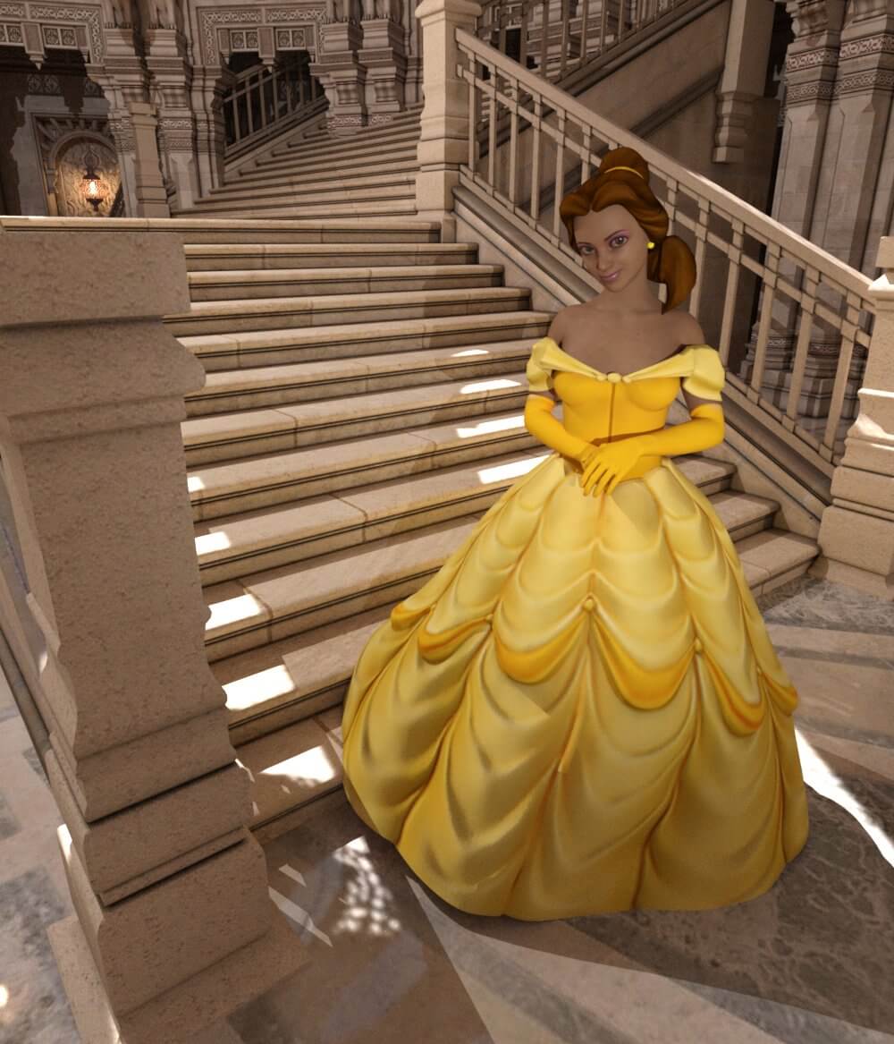 Belle 2 3D Render, Digital Art by Lstowe