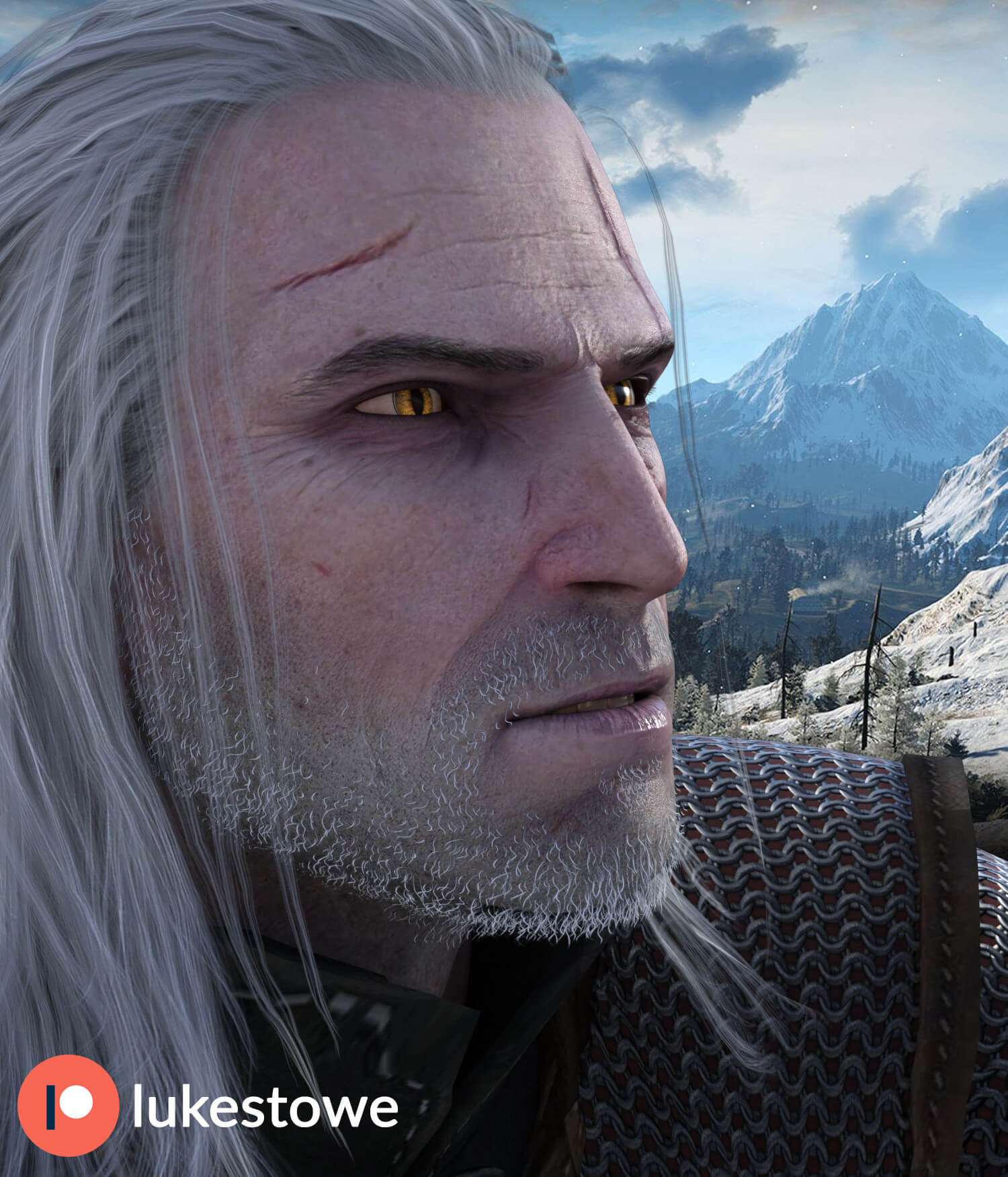 Geralt 3D Render | RenderHub Gallery