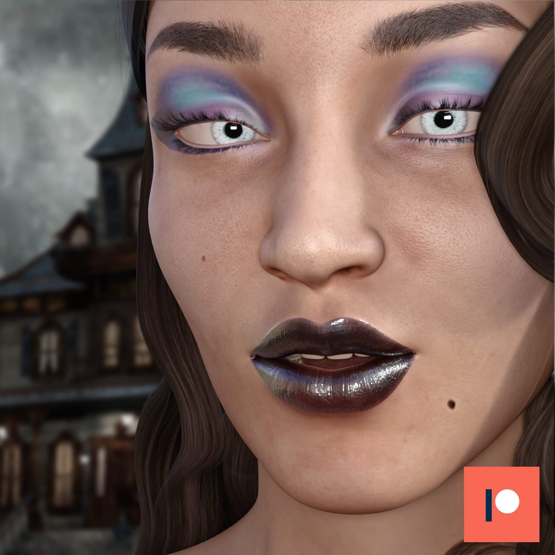 Halloween (ft Chameleon Rose2) 3D Render, Digital Art by Lstowe