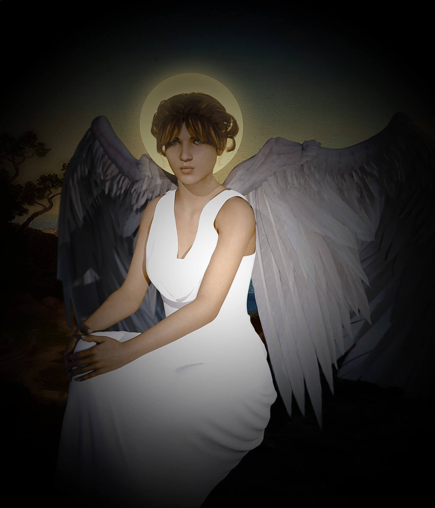 Winged Figure... by Abbott Hander 3D Render by Lstowe