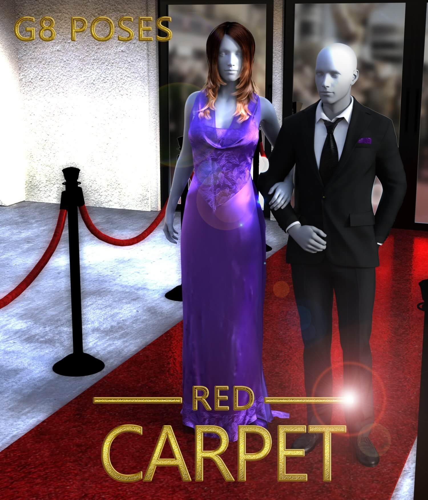 Red Carpet Sample Poses For G8 - Free Daz Content by Lstowe